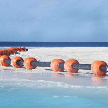 Dredging Discharge Pipes | HDPE & Steel Efficient Silt Transport